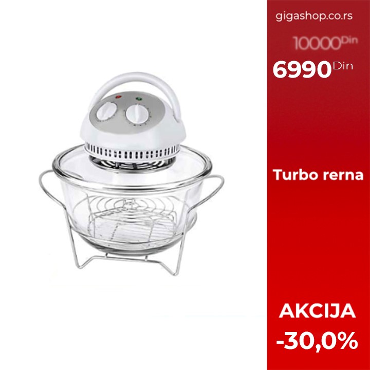 Turbo (konvekcijska) rerna NA AKCIJI - Gigashop